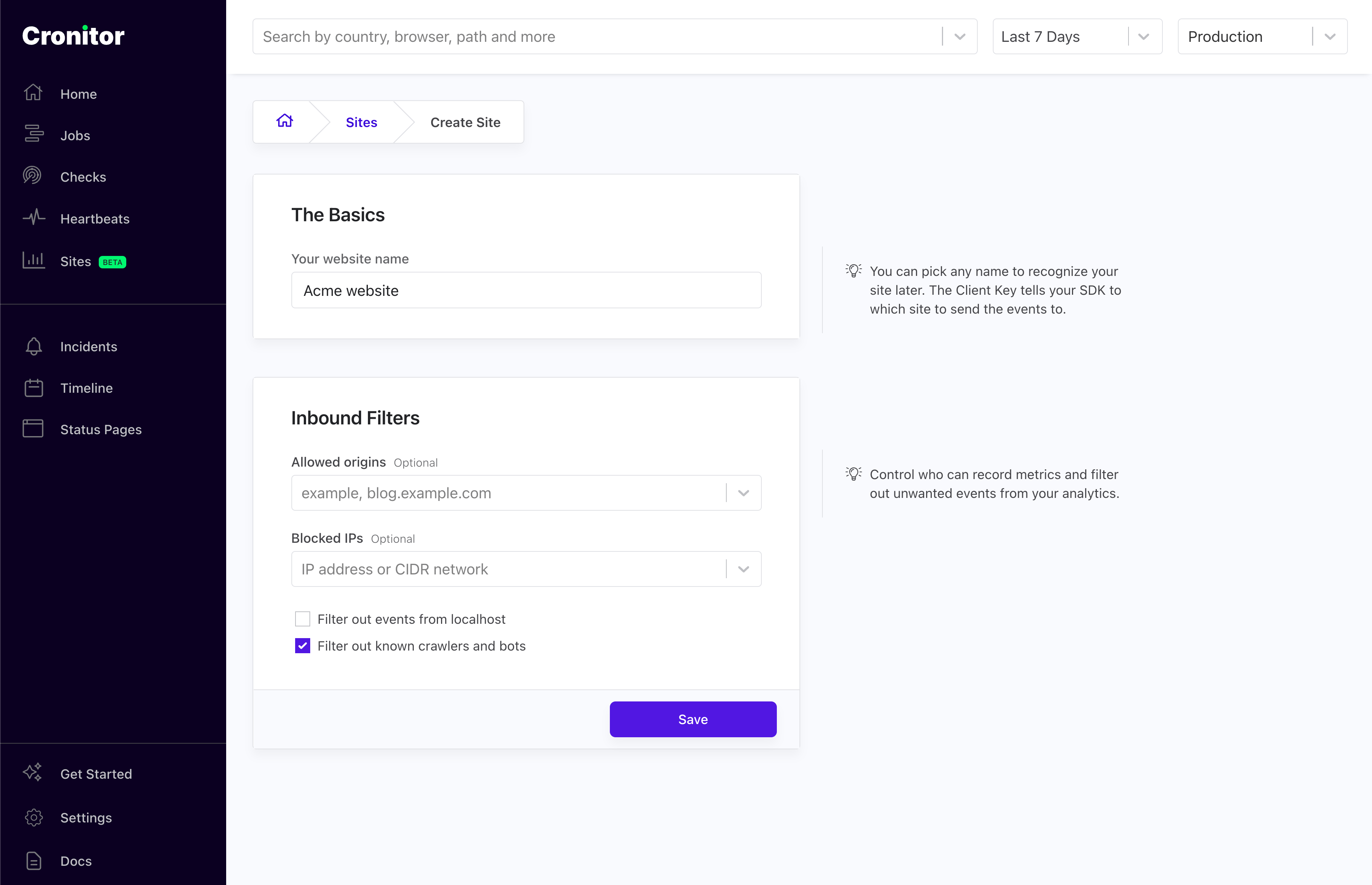 Getting started with Cronitor RUM | Cronitor